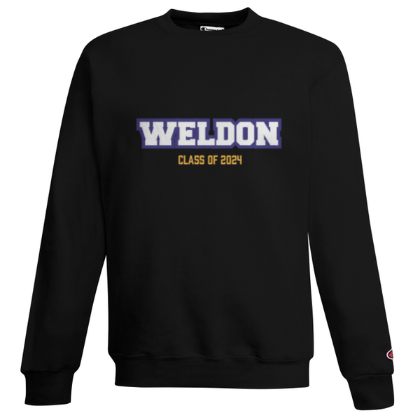 Twill Embroidered "WELDON 2024" Champion Crewneck – GRADWEAR
