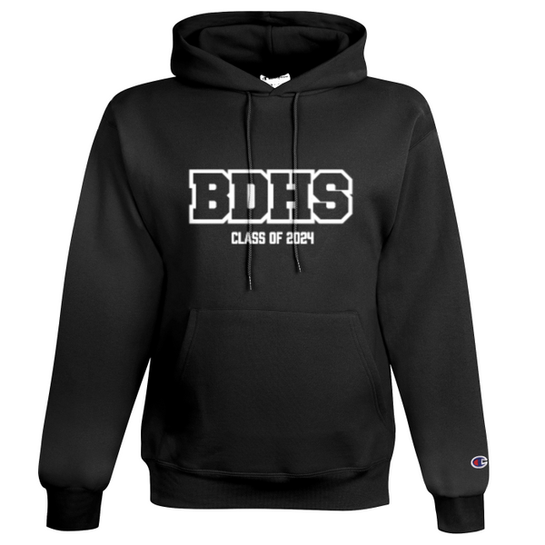Twill Embroidered "BDHS 2024" Champion Hoodie – GRADWEAR
