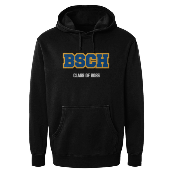 Twill Embroidered "BSCH 2025" GRADWEAR Hoodie